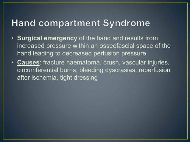 Compartment syndromes | PPTX | Death, Injury, or Military Conflict ...