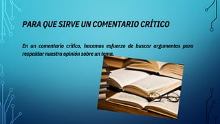 Comentario critico lengua y comunicación | PDF