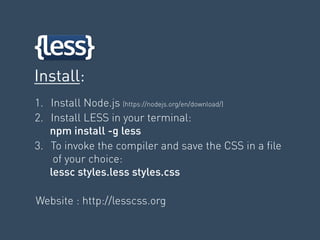 Compass VS Less | PPT