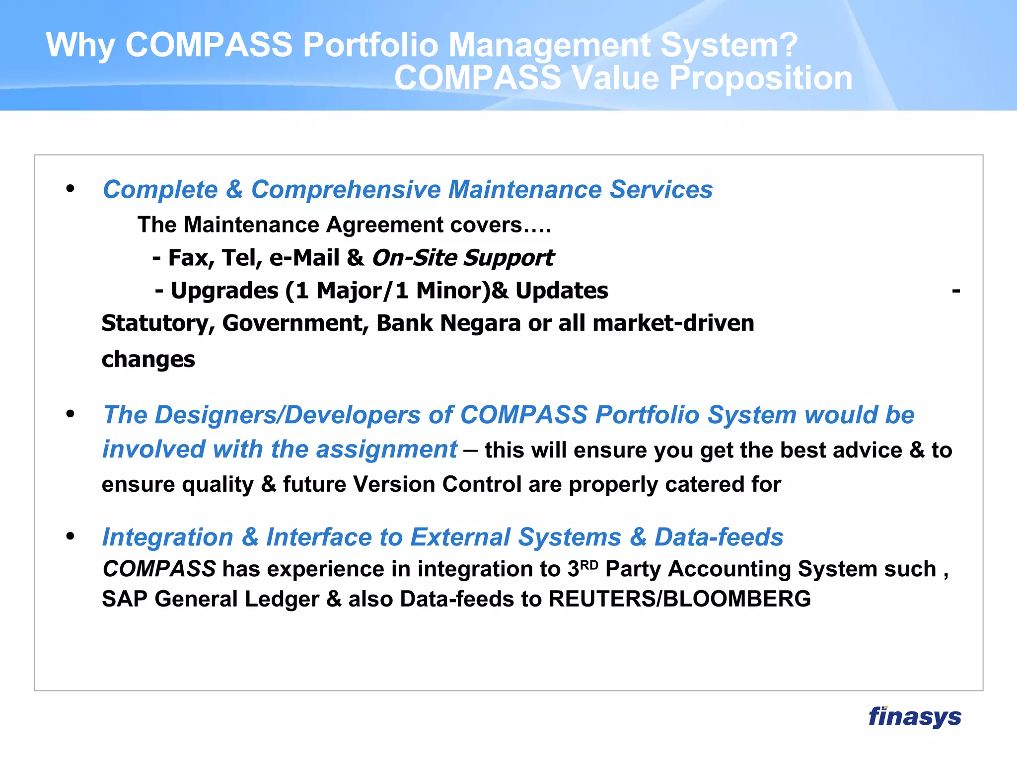 Compass Portfolio Management Proposal | PPT