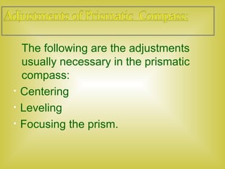 Surveying - compass-Directions surveying.ppt