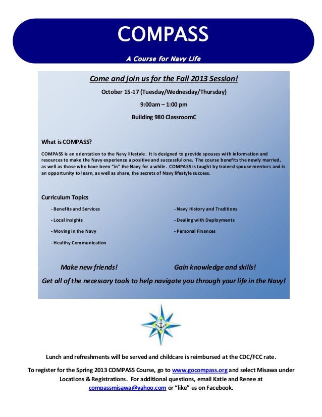 Navy Misawa Compass Course Flyer