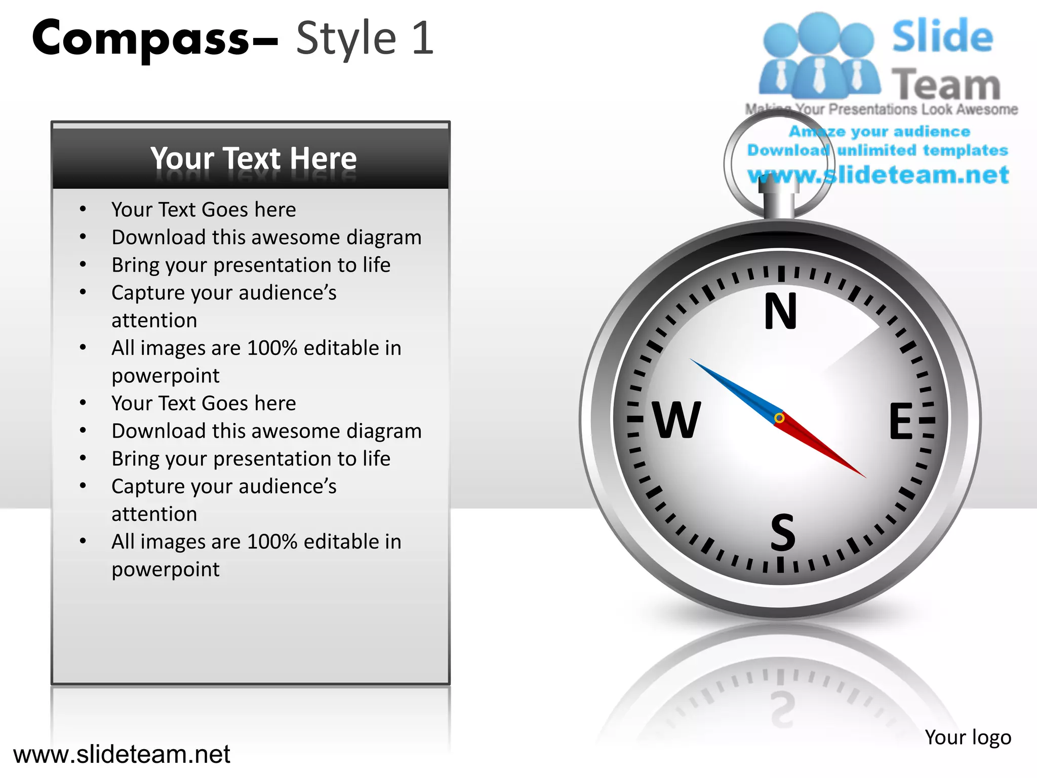 Compass design 1 powerpoint ppt templates. | PDF
