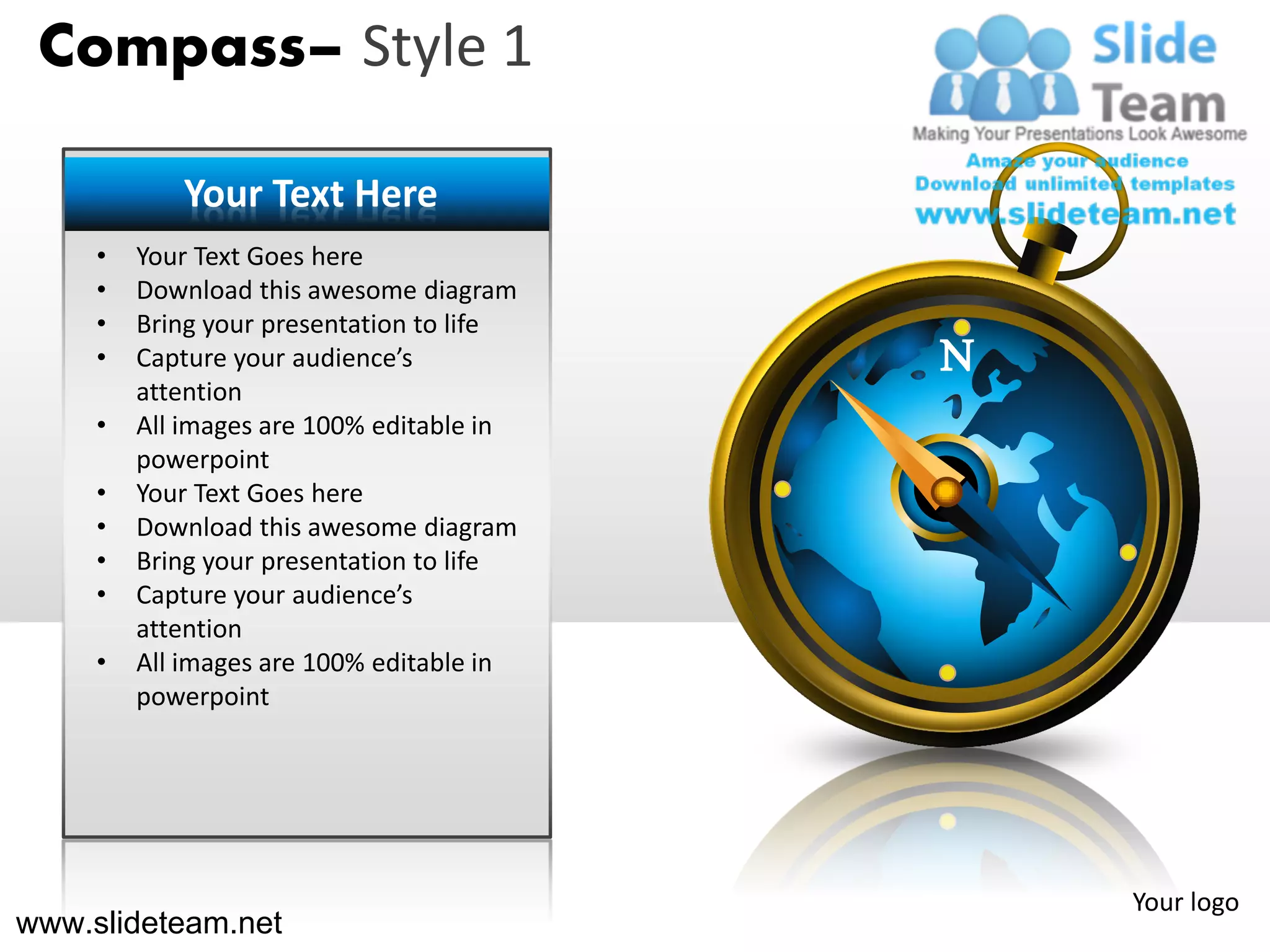 Compass design 1 powerpoint ppt templates. | PDF