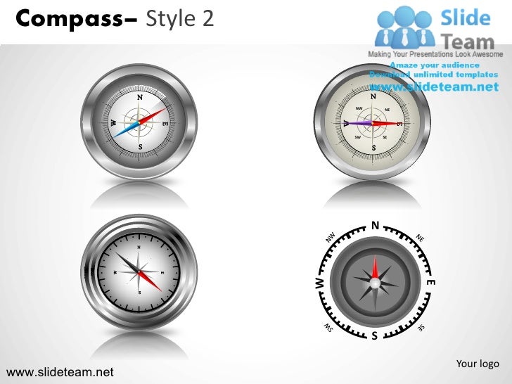 Compass design 2 powerpoint ppt slides.