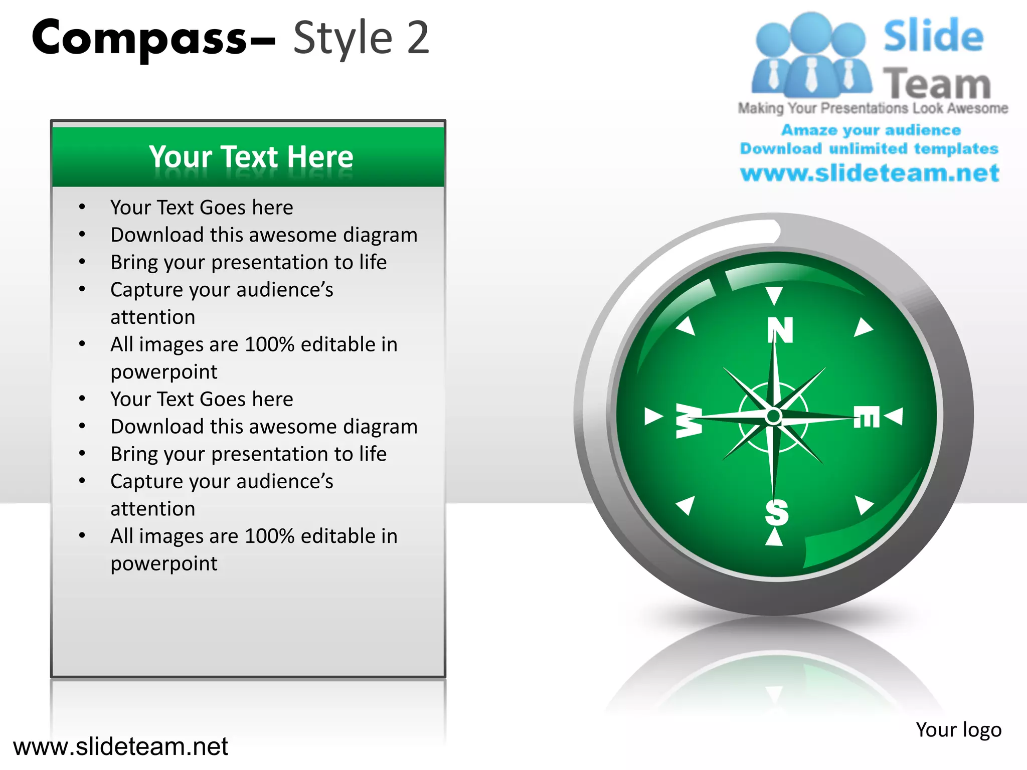 Compass design 2 powerpoint ppt templates. | PDF