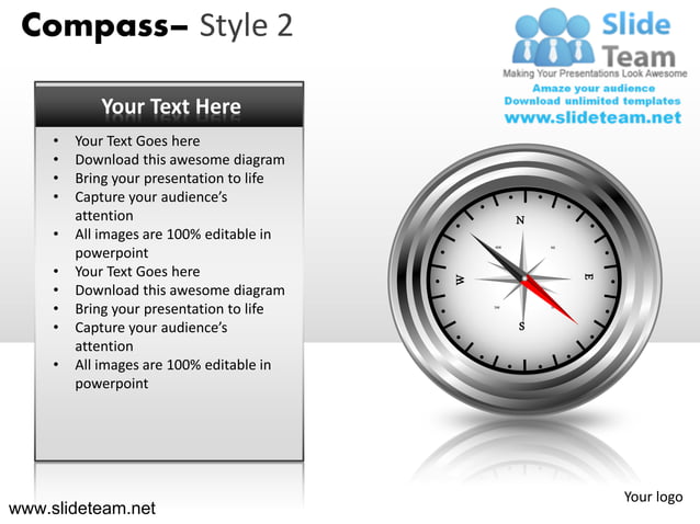 Compass design 2 powerpoint ppt templates. | PDF