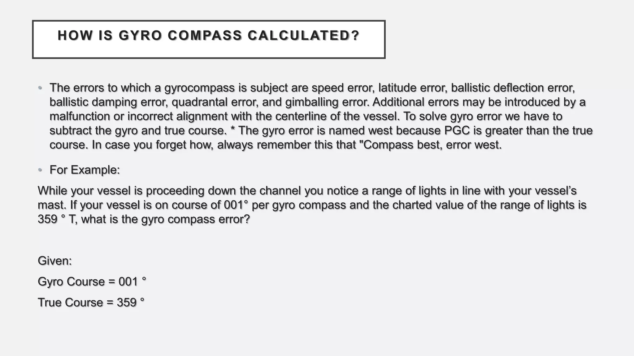 COMPASS ERROR | PPTX