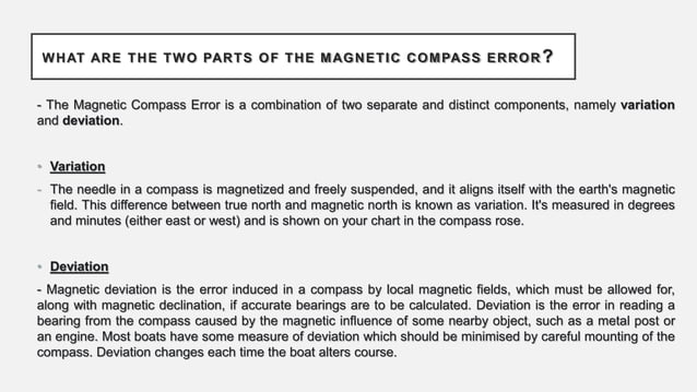 COMPASS ERROR | PPTX