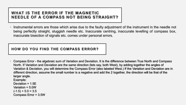 COMPASS ERROR | PPTX