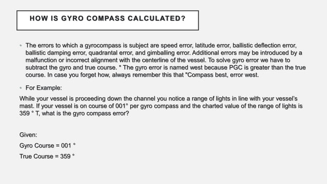 COMPASS ERROR | PPTX