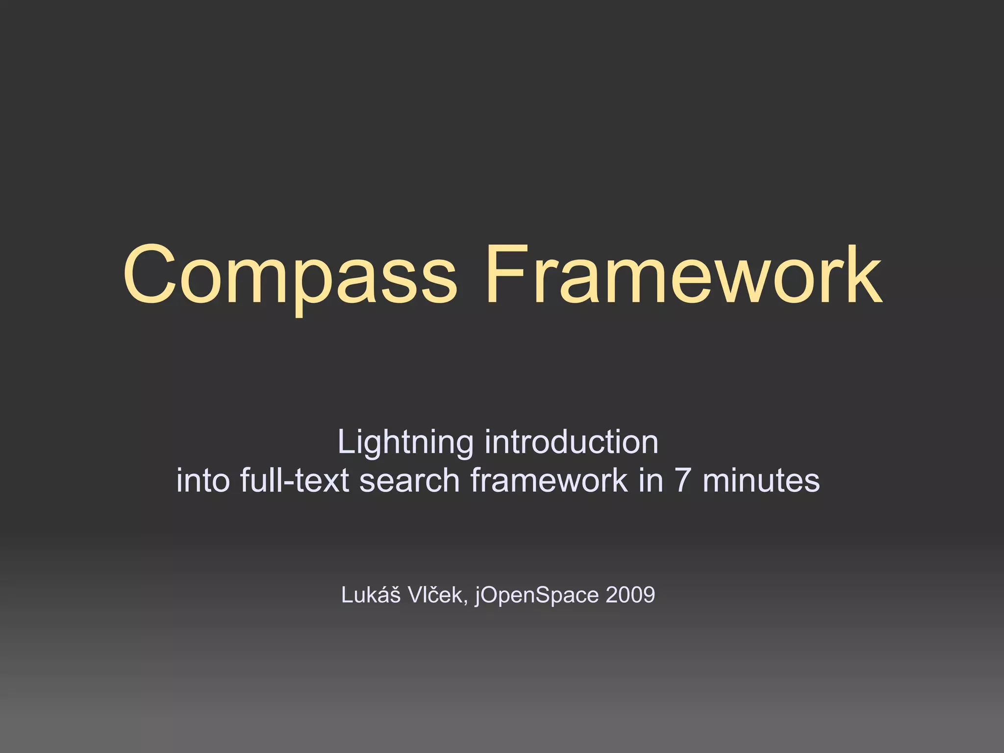 Compass Framework | PDF