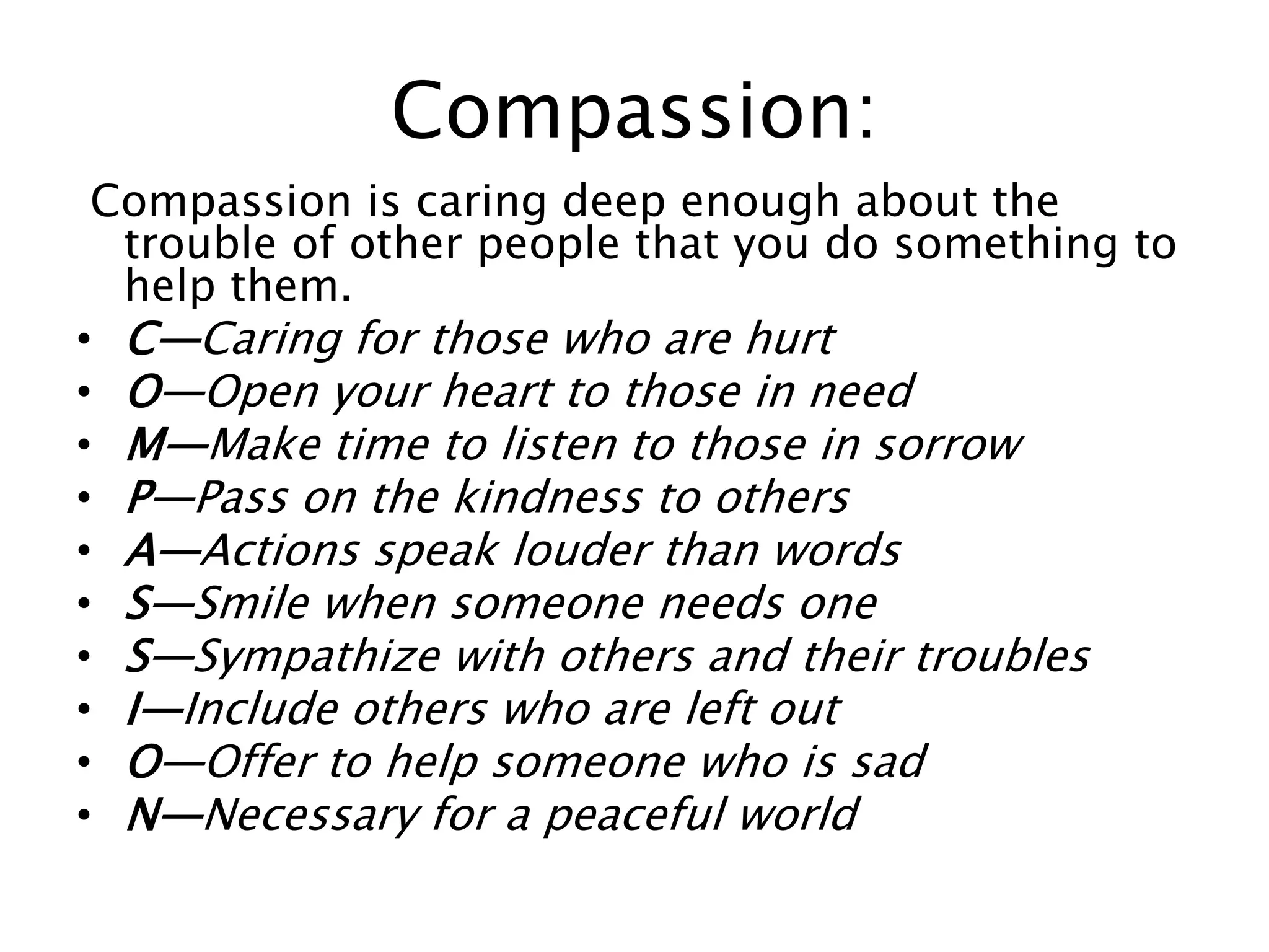 Compassion | PPT