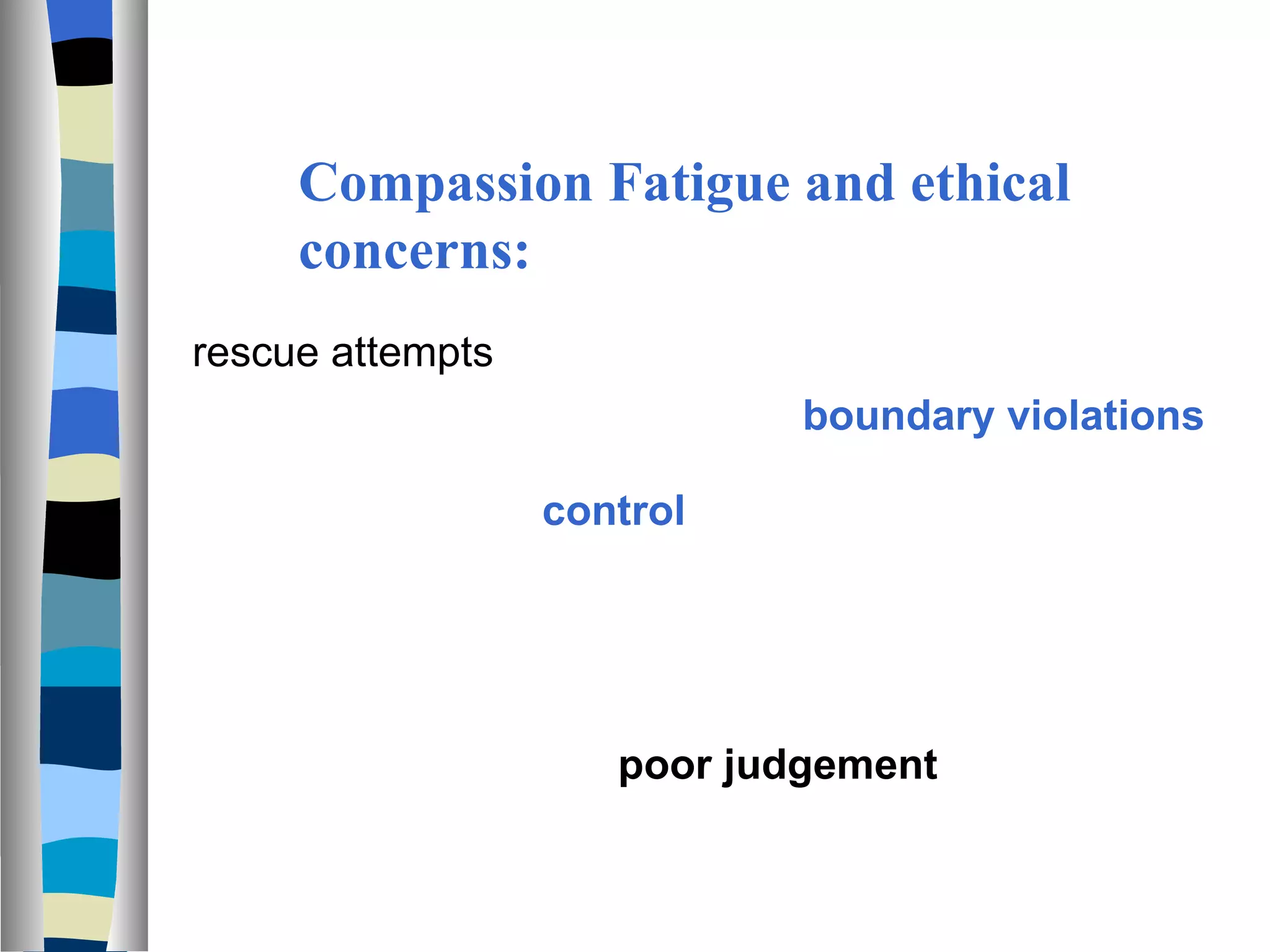 Compassion Fatigue by Brad Hyde | PPT