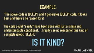 Compassionate (Yet Candid) Code Reviews | PPT