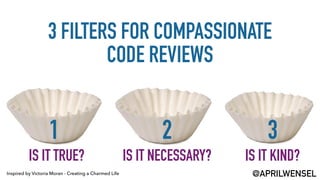 Compassionate (Yet Candid) Code Reviews | PPT