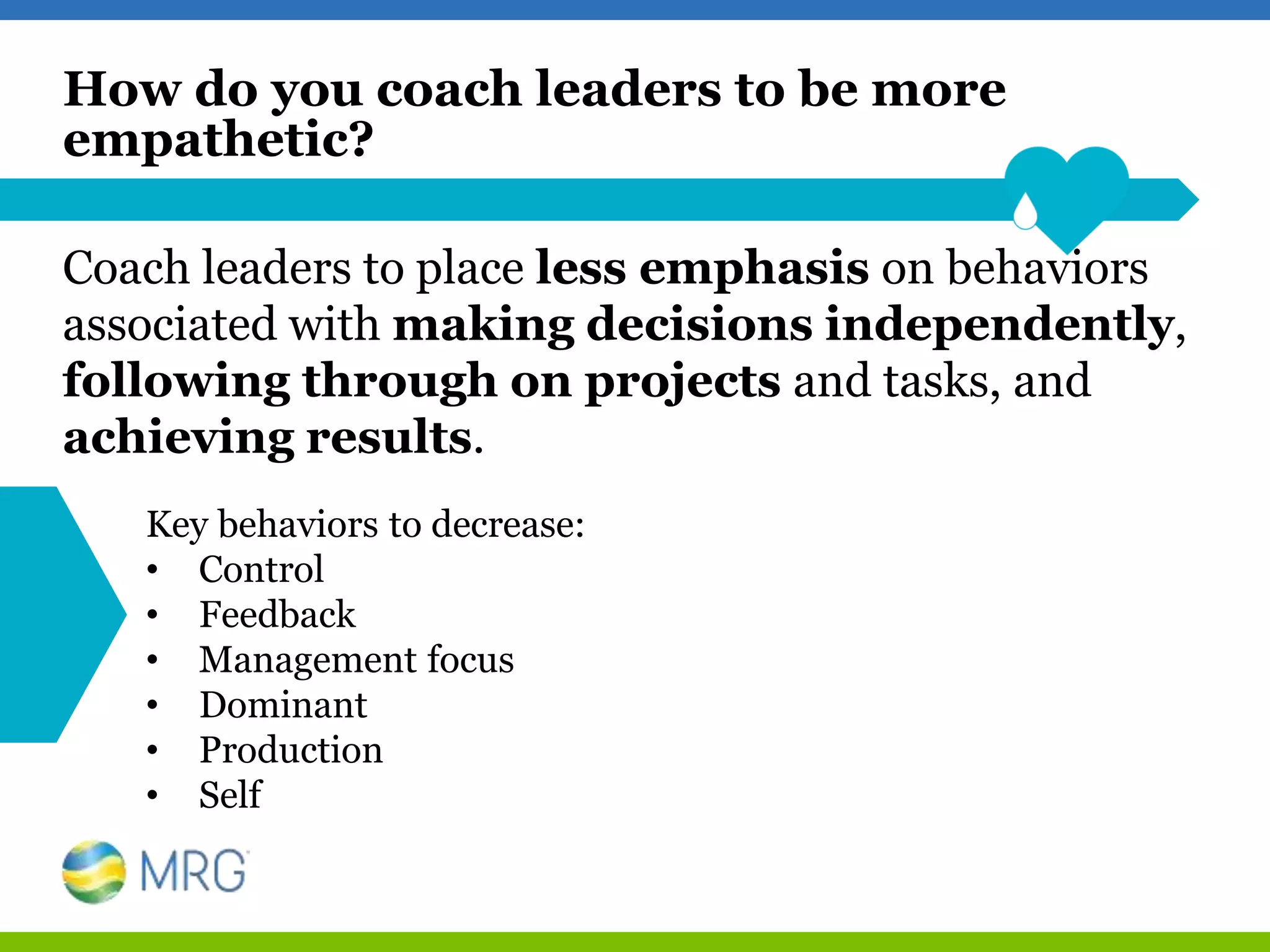 Compassionate Leadership: Coaching Leaders to Turn Empathy into Action ...