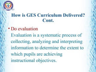COMPARING COMPASSION INTERNATIONAL CURRICULUM WITH GES | PPT
