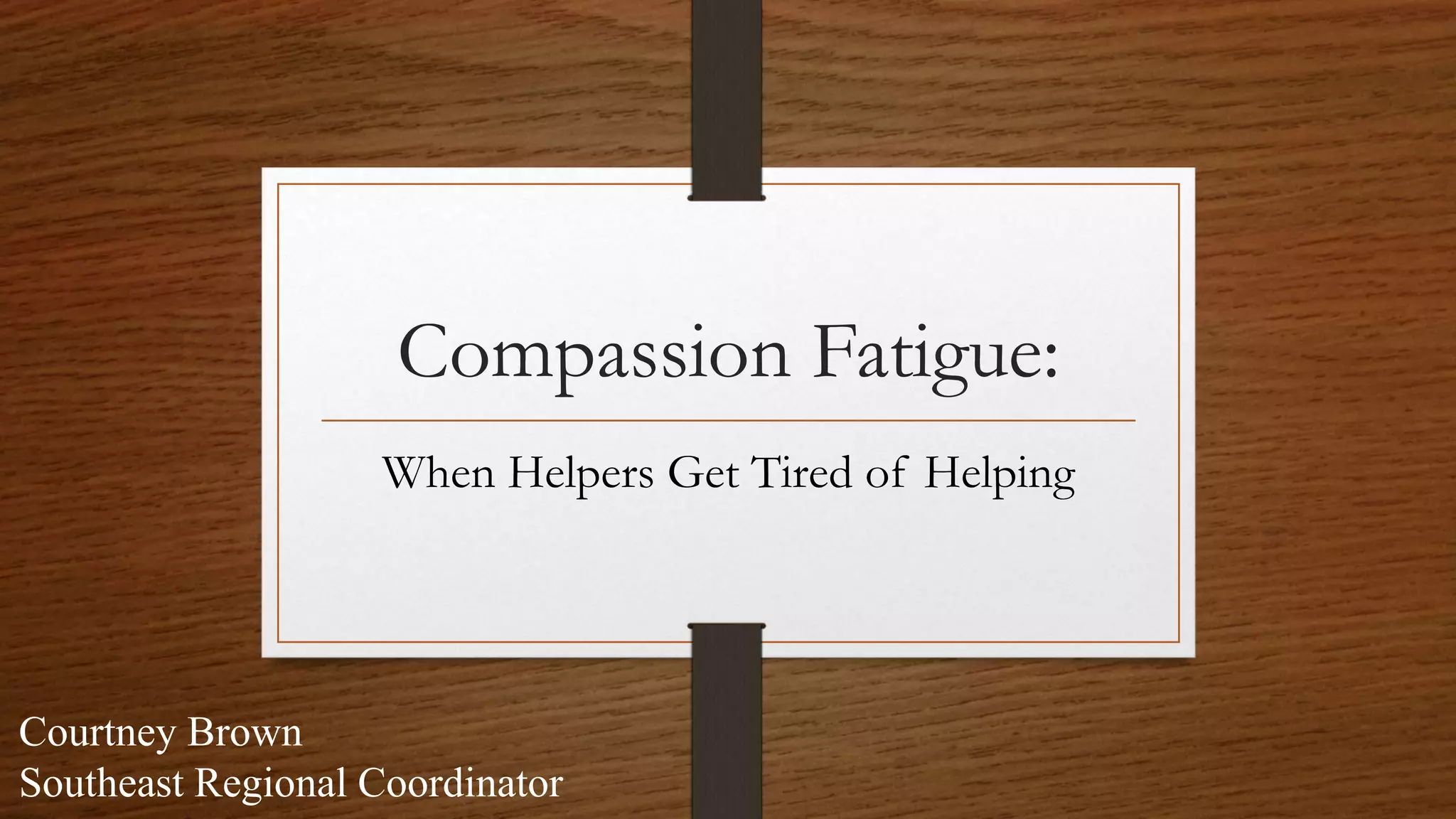 Compassion fatigue mrl 10.2018