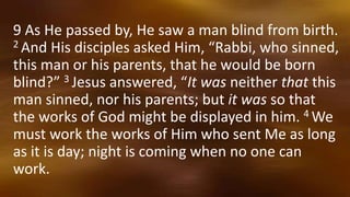 Compassion for a blind man | PPTX
