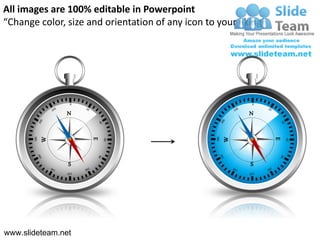 Compass style design 1 powerpoint ppt templates. | PDF