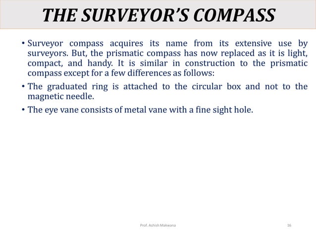Compass surveying_Surveying, Civil Engineering | PPT