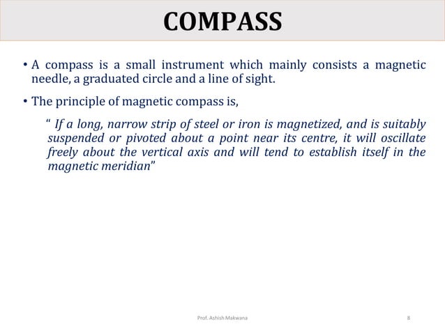 Compass surveying_Surveying, Civil Engineering | PPT