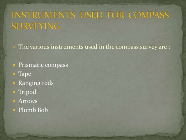COMPASS SURVEYING.pptx | Geography | Science