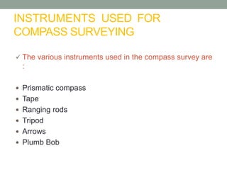 COMPASS SURVEYING btech civil ...-I.pptx
