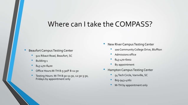 Compass testing | PPT