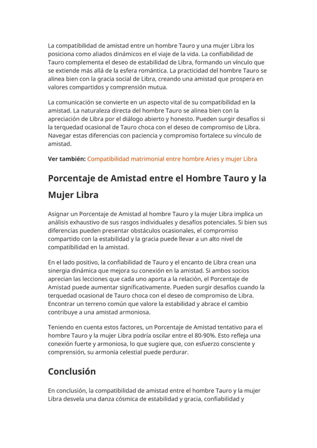 Compatibilidad de amistad entre hombre Tauro y mujer Libra.docx Compatibilidad de amistad entre hombre Tauro y mujer Libra.docx