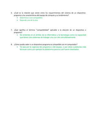 Compatibilidad y rendimiento | DOCX | Computing | Technology & Computing