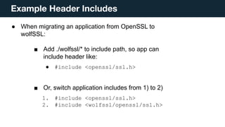 wolfSSL : Compatibility layer webinar | PDF | Programming Languages | Computing