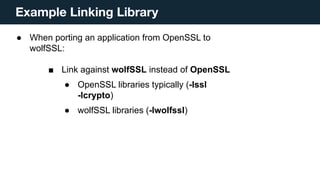 wolfSSL : Compatibility layer webinar | PDF