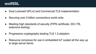 wolfSSL : Compatibility layer webinar | PDF