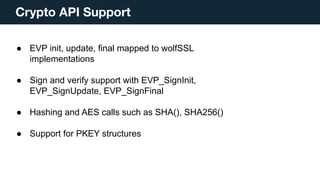 wolfSSL : Compatibility layer webinar | PDF