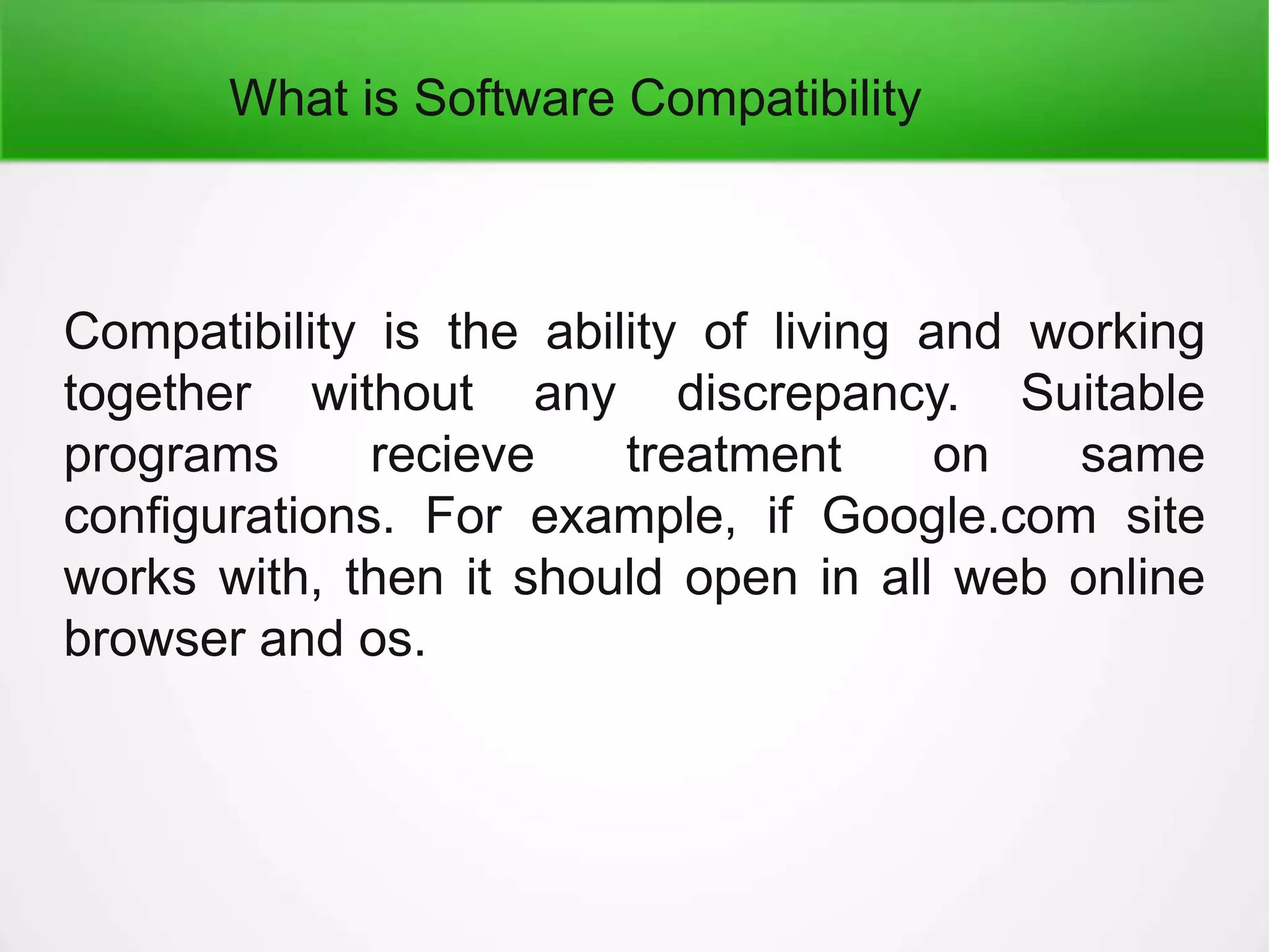 Compatibility software testing | PPT