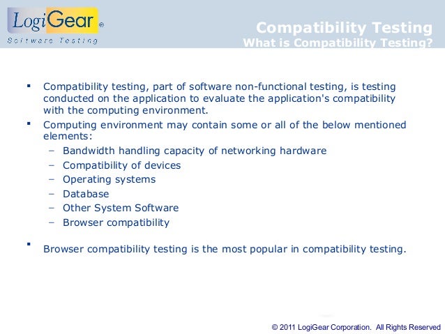 Compatibility testing