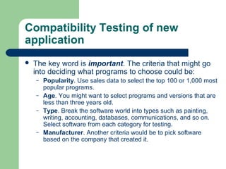 Software Compatibility testing | PPT