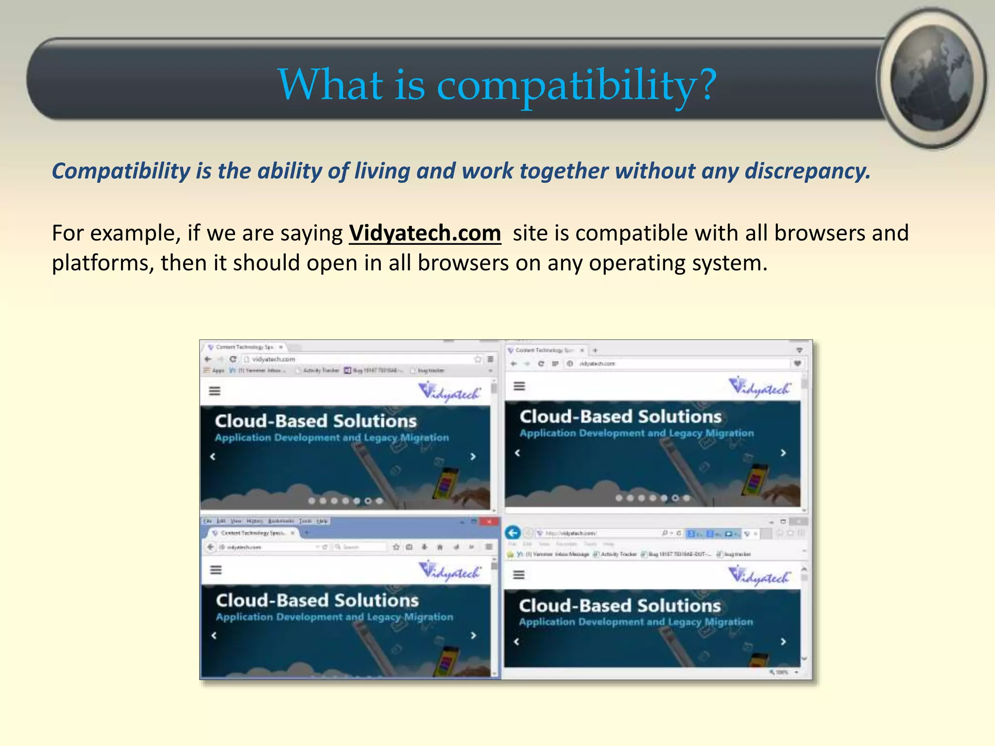 Compatibility testing | PPTX