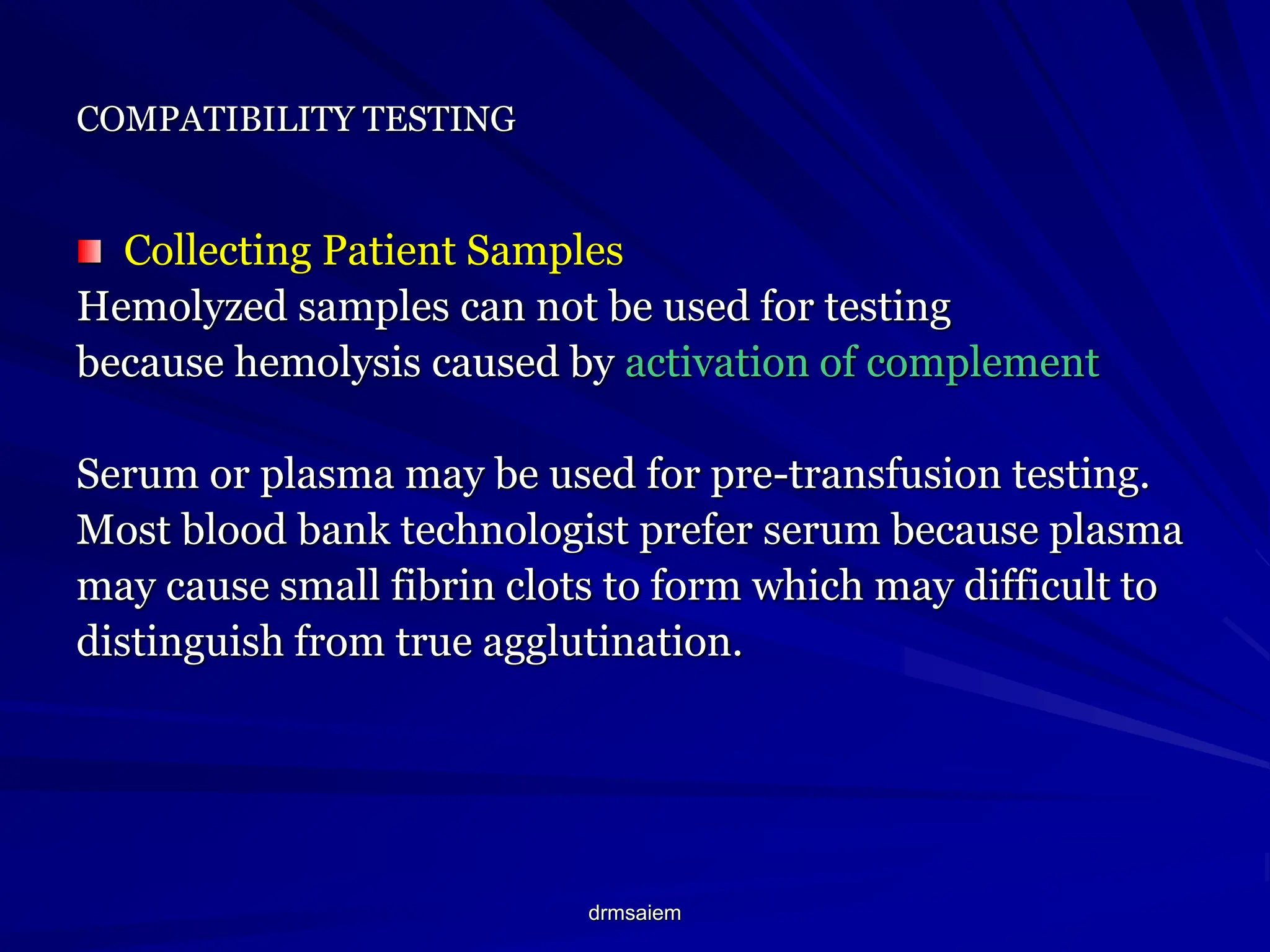 COMPATIBILITY_TESTING_7_8 (1).ppt for medical laboratory | PPT