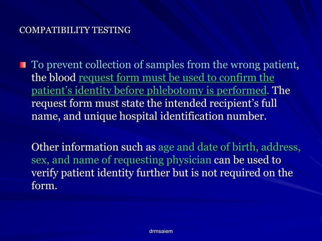 COMPATIBILITY_TESTING_7_8 (1).ppt for medical laboratory | PPT