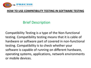 Compatibility Testing | PDF