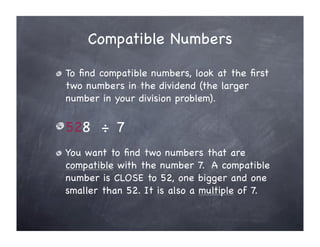 Compatible numbers | PPT