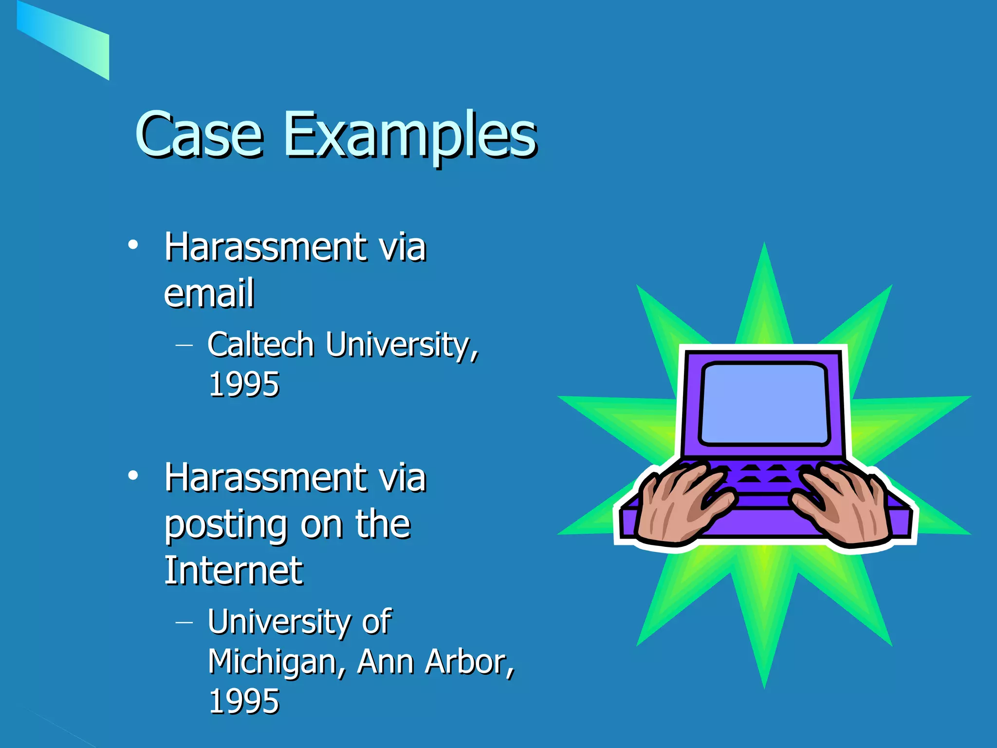 Computer Based Sexual Harassment | PPT