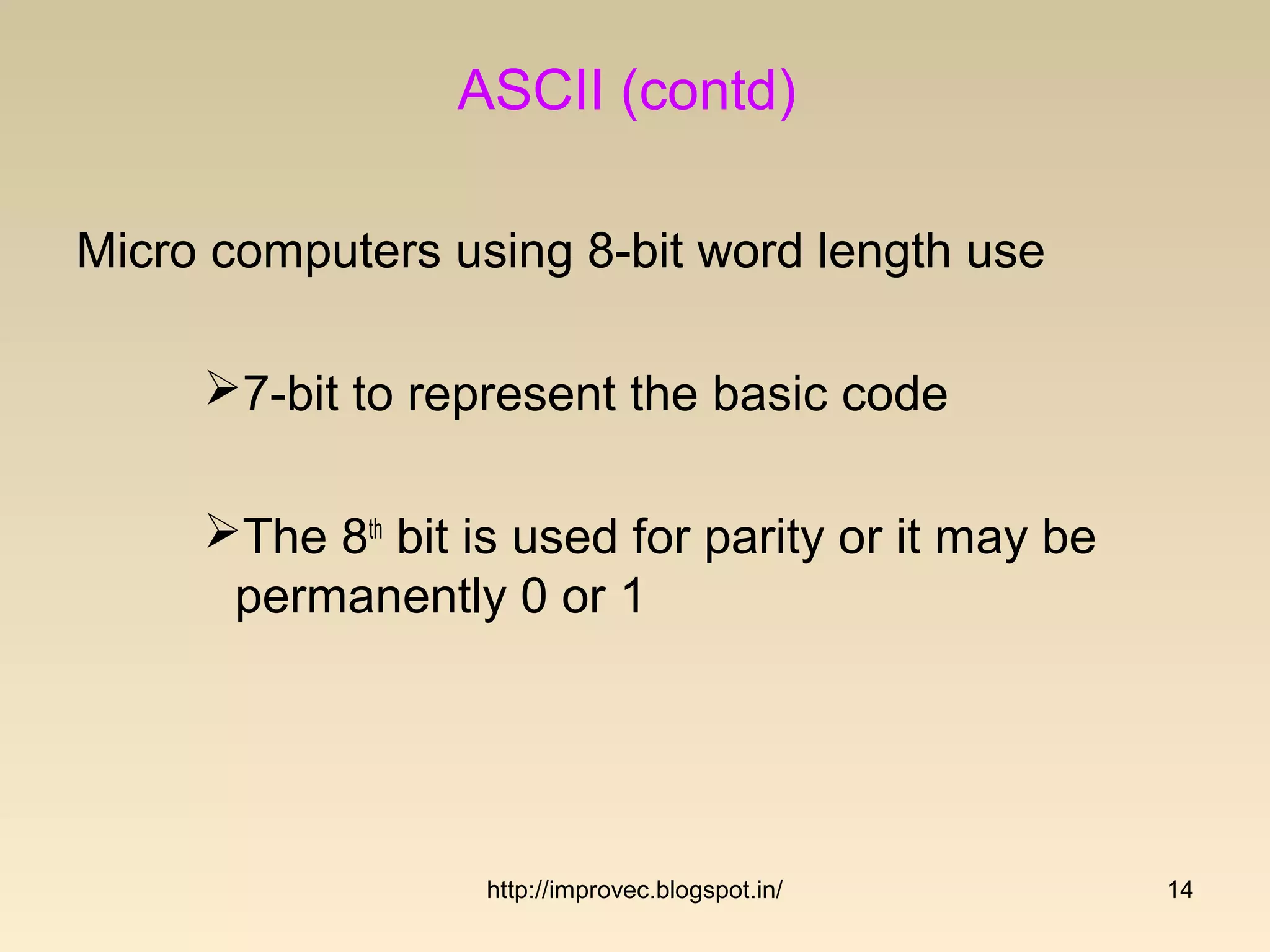 Comp codes (ascii...).24to25 | PPT