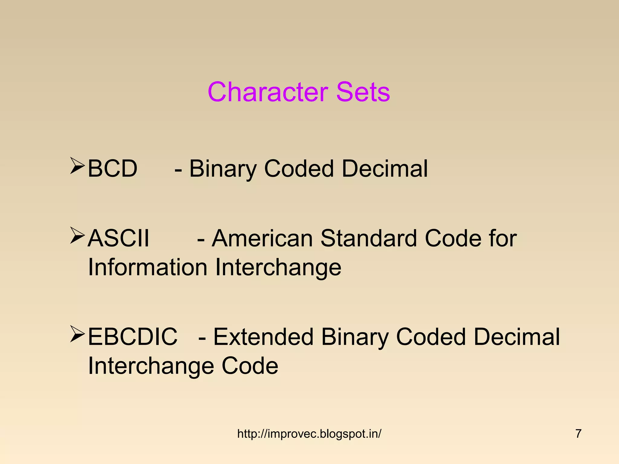 Comp codes (ascii...).24to25 | PPT