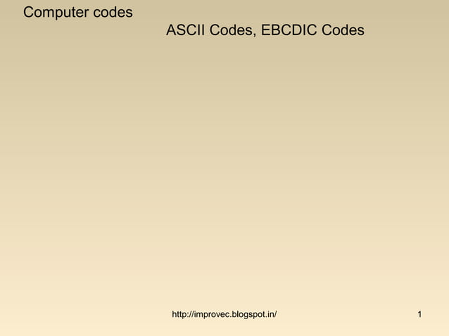 Comp codes (ascii...).24to25 | PPT