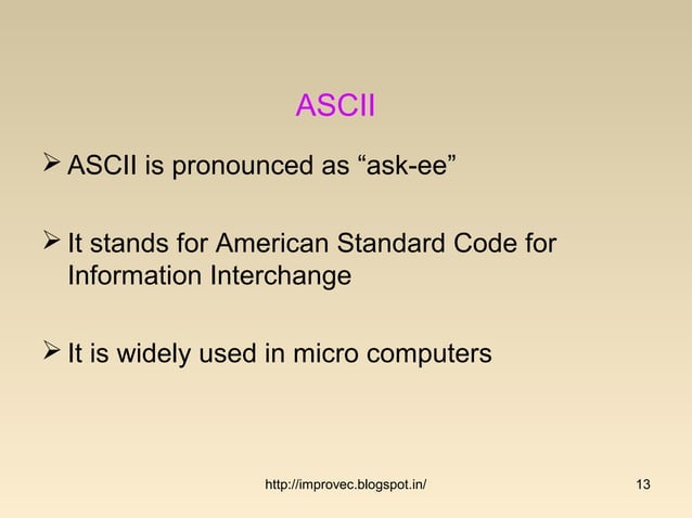 Comp codes (ascii...).24to25 | PPT