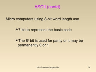 Comp codes (ascii...).24to25 | PPT
